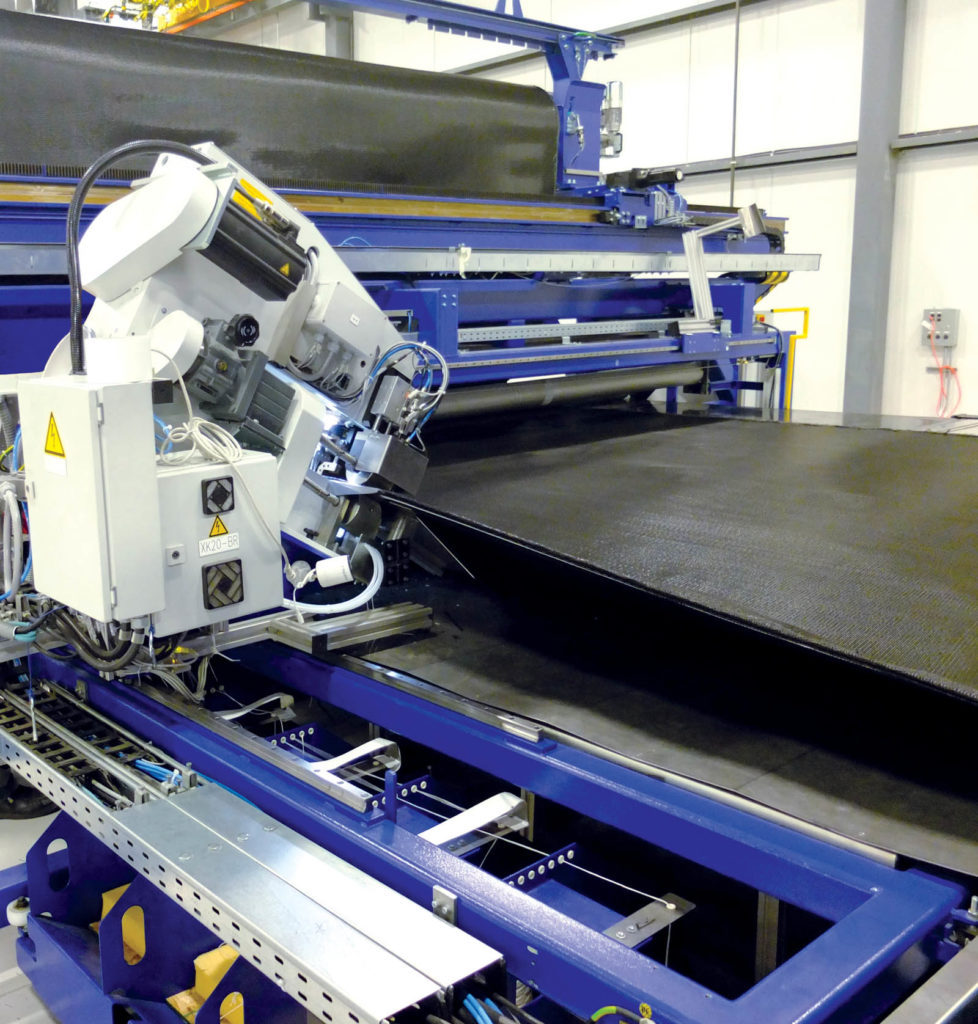 Automation of large-scale geotextile and geomembrane fabrication ...