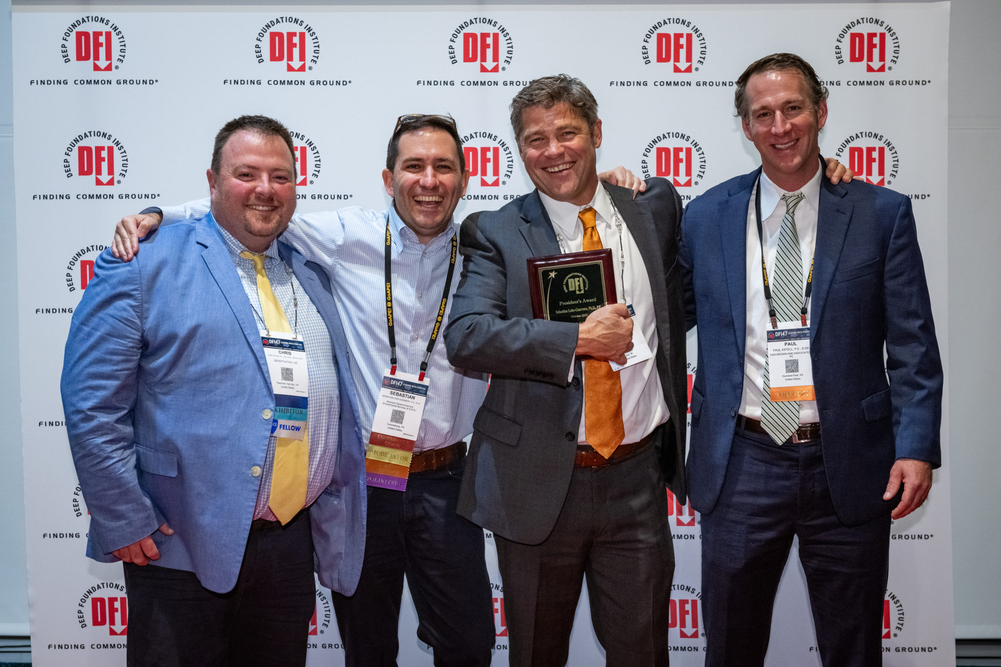 DFI presents President’s Award - Geosynthetics Magazine