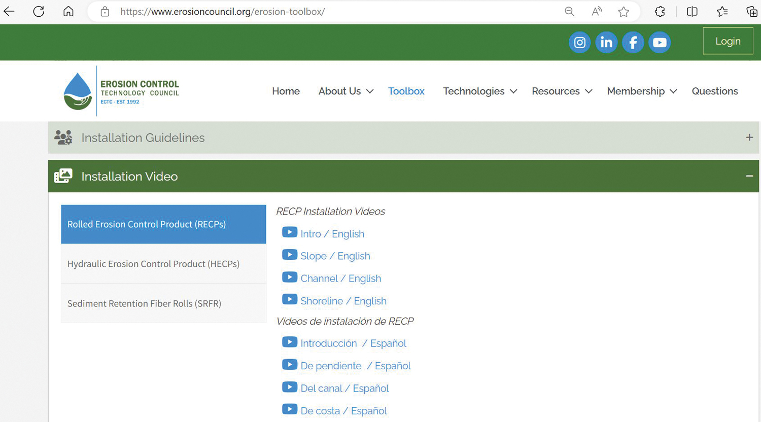 ECTC has installation tools ready for use - Geosynthetics Magazine